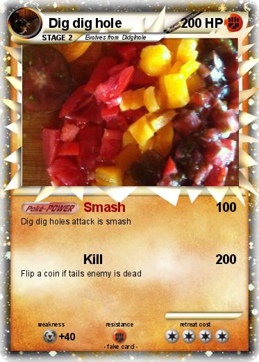 Pokémon Dig dig hole - Smash - My Pokemon Card