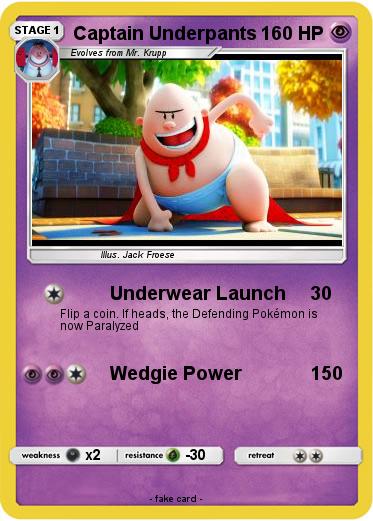 Pokémon Captain Underpants 155 155 - Underwear Launch - My Pokemon Card