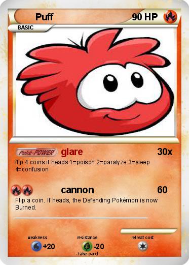 Pokémon Puff 88 88 - glare - My Pokemon Card