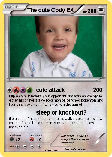 Pokémon The cute Cody EX - cute attack - My Pokemon Card