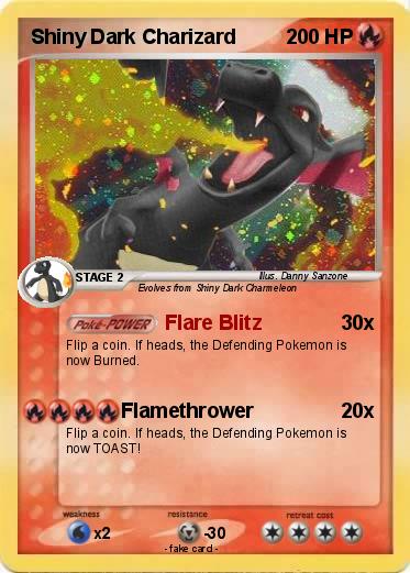Pokémon Shiny Dark Charizard - Flare Blitz - My Pokemon Card
