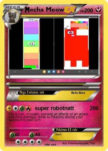 Pokémon echa Meow - super robotnatt - My Pokemon Card