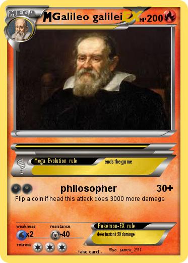 Pokémon Galileo galilei 45 45 - philosopher - My Pokemon Card