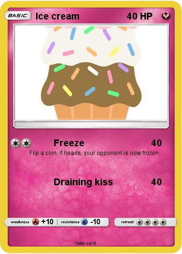 Pokémon Ice cream 276 276 - Freeze - My Pokemon Card