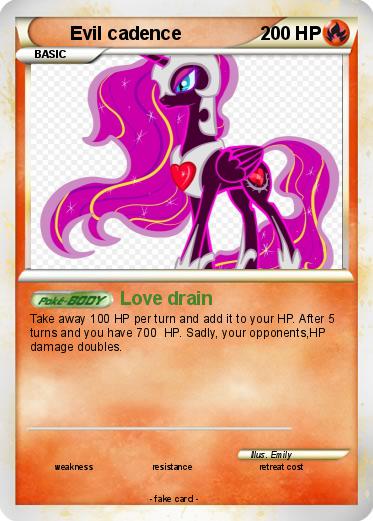 Pokémon Evil cadence 1 1 - Love drain - My Pokemon Card