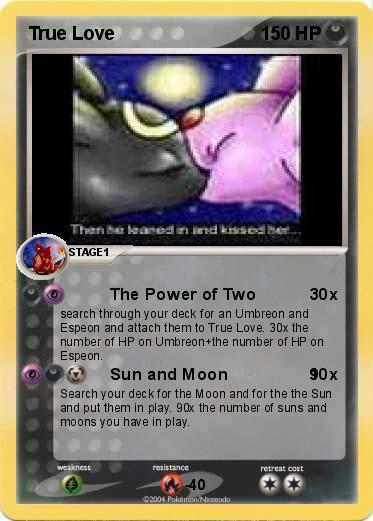 Pokémon True Love 1 1 - The Power of Two - My Pokemon Card