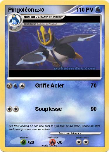 Pokémon Pingoleon 457 457 - Griffe Acier - Ma carte Pokémon