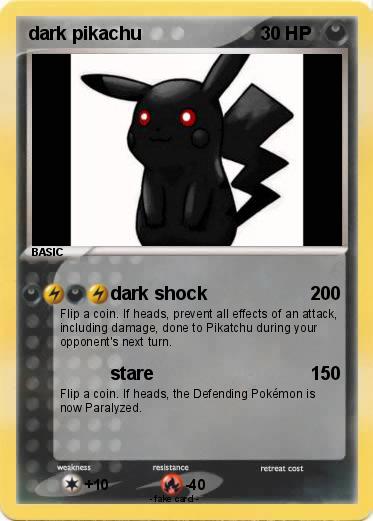 Pokémon dark pikachu 1262 1262 - dark shock - My Pokemon Card