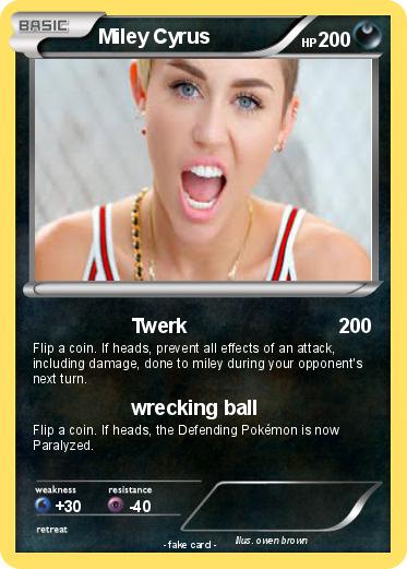 Pokémon Miley Cyrus 375 375 - Twerk - My Pokemon Card