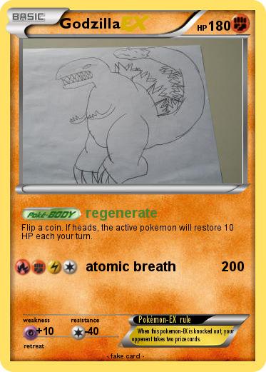 Pokémon Godzilla 2701 2701 - regenerate - My Pokemon Card