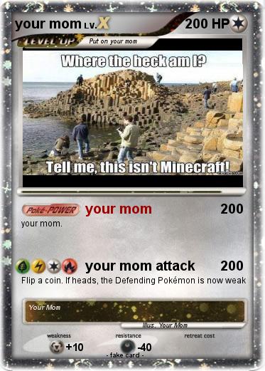 Pokémon your mom 641 641 - your mom - My Pokemon Card