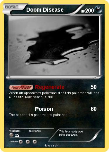 Pokémon Doom Disease - Regenerate - My Pokemon Card