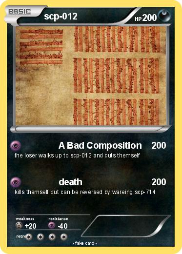 Pokémon scp 012 2 2 - A Bad Composition - My Pokemon Card