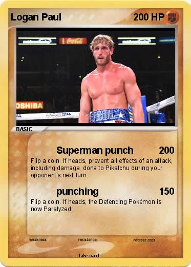 Pokémon Logan Paul 120 120 - Superman punch - My Pokemon Card