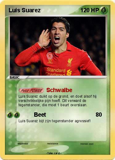 Pokémon Luis Suarez 32 32 - Schwalbe - My Pokemon Card