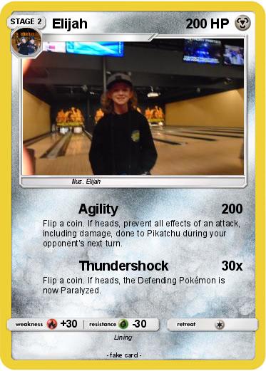 Pokémon Elijah 209 209 - Agility - My Pokemon Card