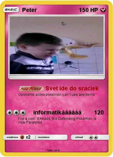 Pokémon Peter 1486 1486 - Svet ide do sraciek - My Pokemon Card