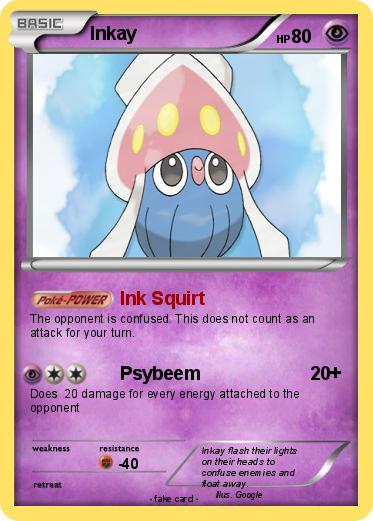 Pokémon Inkay 36 36 - Ink Squirt - My Pokemon Card