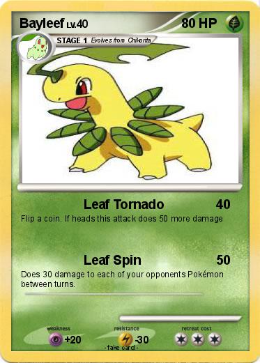 Pokémon Bayleef 86 86 - Leaf Tornado - My Pokemon Card