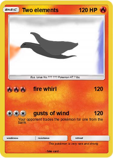 Pokémon Two elements - fire whirl - My Pokemon Card