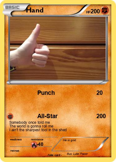 Pokémon Hand 215 215 - Punch - My Pokemon Card