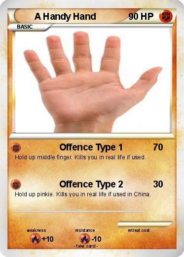 Pokémon A Handy Hand - Offence Type 1 - My Pokemon Card