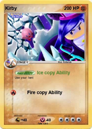 Pokémon Kirby 6528 6528 - Ice copy Ability - My Pokemon Card