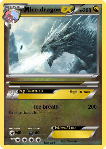 Pokémon Ice dragon 360 360 - Ice breath - My Pokemon Card