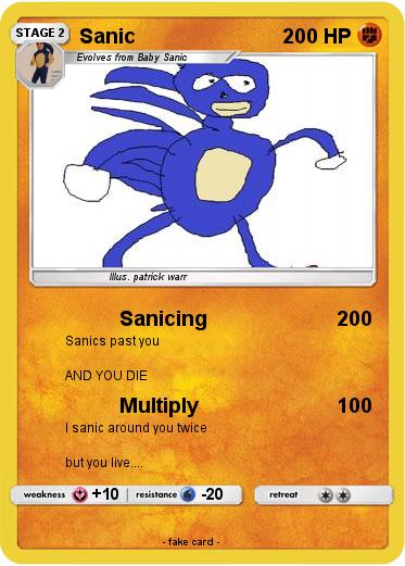 Pokémon Sanic 639 639 - Sanicing - My Pokemon Card