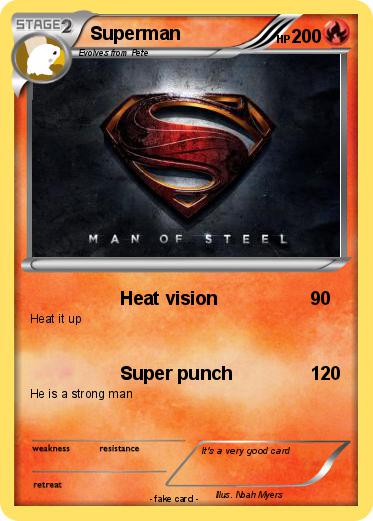 Pokémon Superman 640 640 - Heat vision - My Pokemon Card