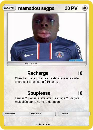 Pokémon mamadou segpa 115 115 - Recharge - Ma carte Pokémon
