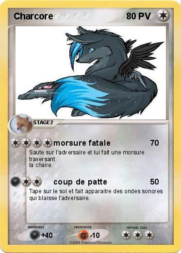 Pokémon Charcore - morsure fatale - Ma carte Pokémon