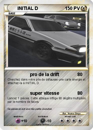Pokémon INITIAL D 1 1 - pro de la drift - Ma carte Pokémon