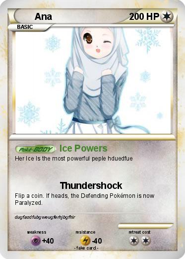 Pokémon Ana 101 101 - Ice Powers - My Pokemon Card