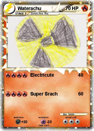 Pokémon Waterachu 2 2 - Electricute - My Pokemon Card