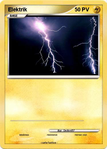 Pokémon Elektrik 32 32 - Ma carte Pokémon