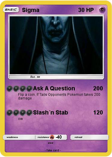 Pokémon Sigma 21 21 - Ask A Question - My Pokemon Card