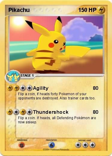 Pokémon Pikachu 1030 1030 - Agility - My Pokemon Card