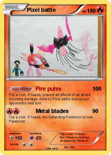 Pokémon Pixel battle - Fire pulse - My Pokemon Card