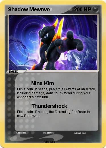 Pokémon Shadow Mewtwo 126 126 - Nina Kim - My Pokemon Card