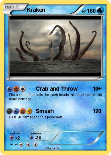 Pokémon Kraken 293 293 - Crab and Throw - My Pokemon Card