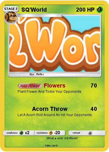 Pokémon SQ World - Flowers - My Pokemon Card