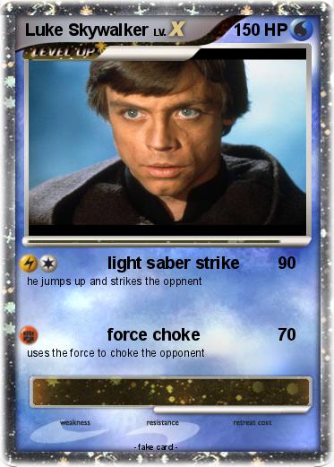 Pokémon Luke Skywalker 279 279 - light saber strike - My Pokemon Card