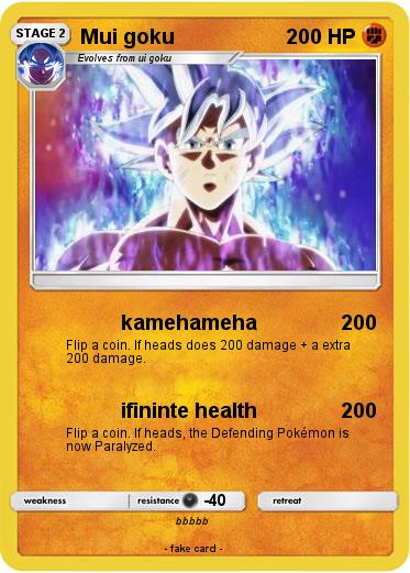 Pokémon Mui goku 18 18 - kamehameha - My Pokemon Card