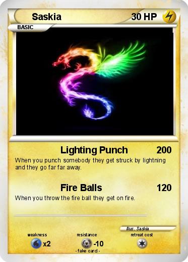 Pokémon Saskia 16 16 - Lighting Punch - My Pokemon Card