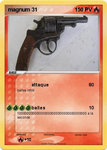 Pokémon magnum 31 31 - attaque - Ma carte Pokémon