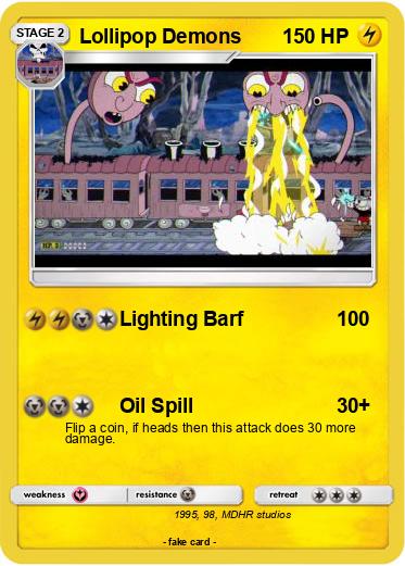 Pokémon Lollipop Demons - Lighting Barf - My Pokemon Card