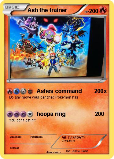 Pokémon Ash the trainer - Ashes command 200x - My Pokemon Card