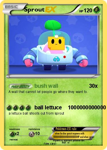 Pokémon Sprout 26 26 - bush wall - My Pokemon Card