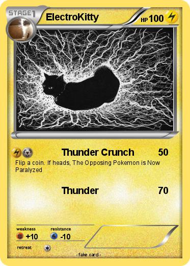 Pokémon ElectroKitty - Thunder Crunch - My Pokemon Card